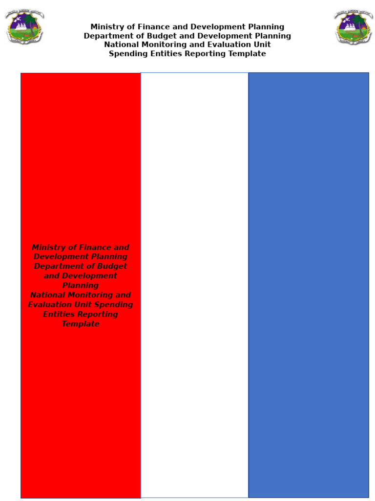 Spending Entities Reporting Template | PDF | Budget | Monitoring And ...