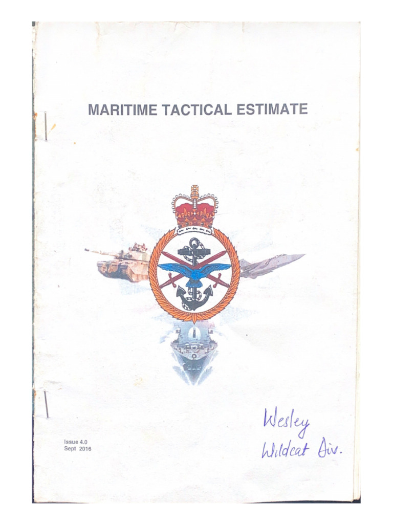 Maritime Tactical Estimate | PDF