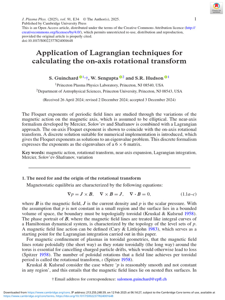 Application of Lagrangian Techniques For Calculati | PDF | Curve ...