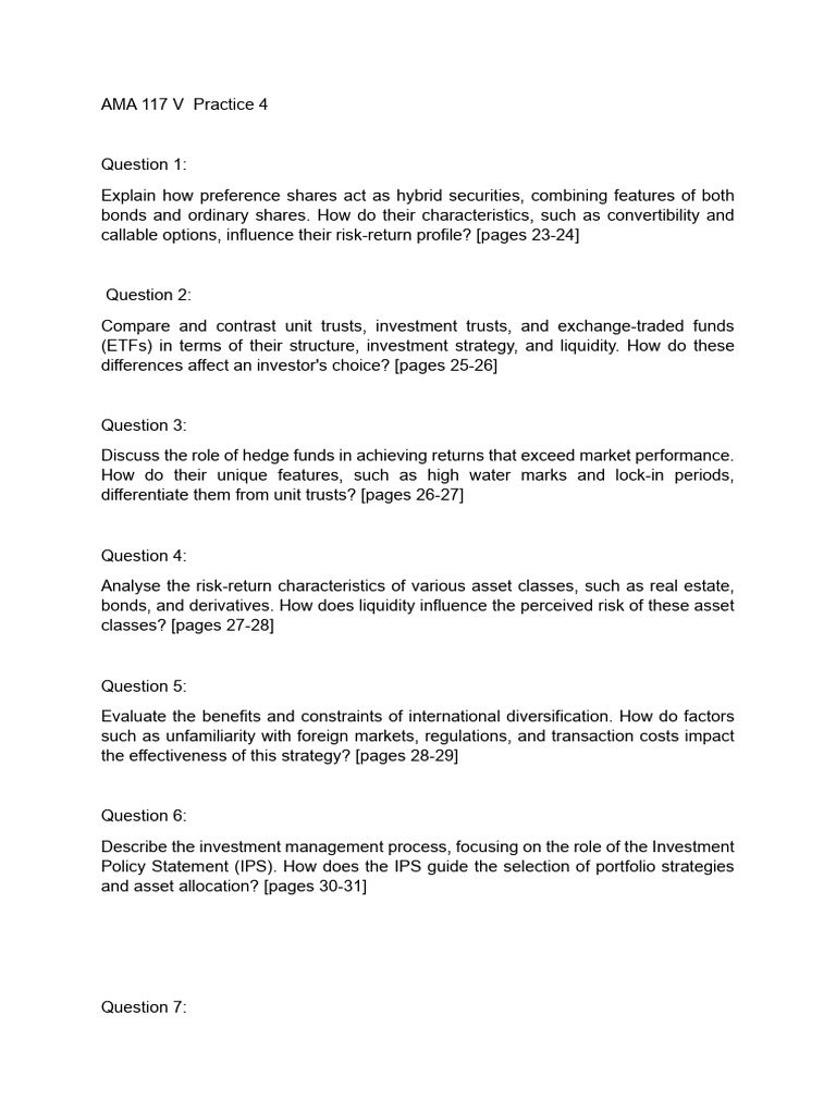 AMA 117 V Practice 4 2025 | PDF