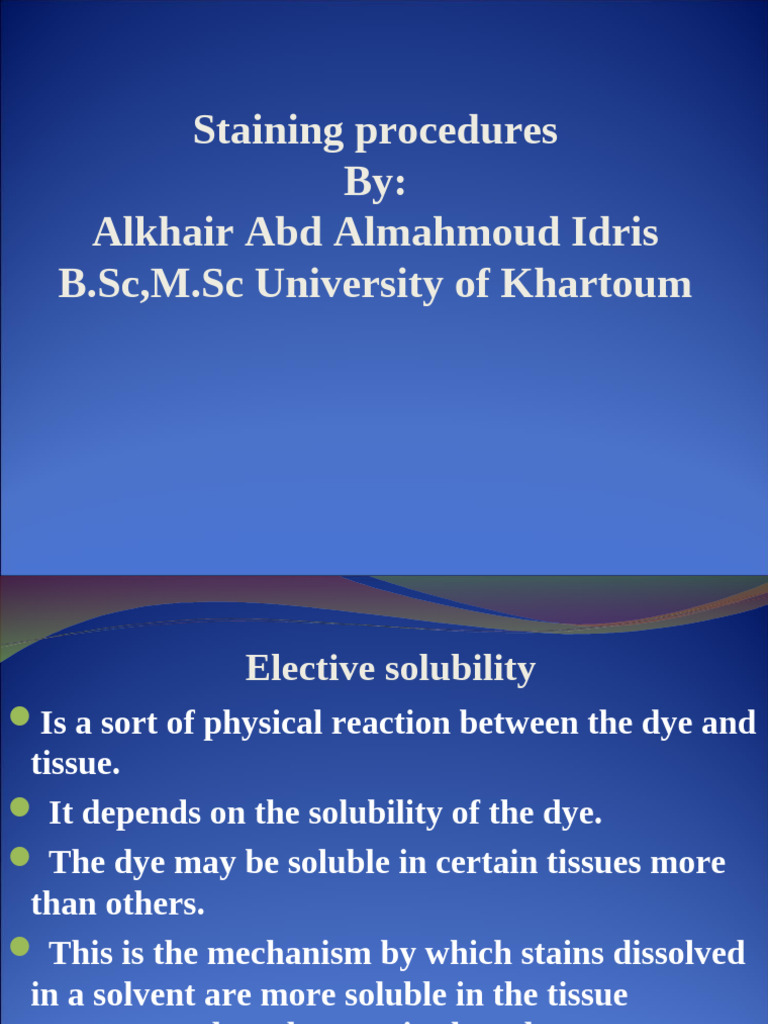 Staining Procedures | PDF | Staining | Dye