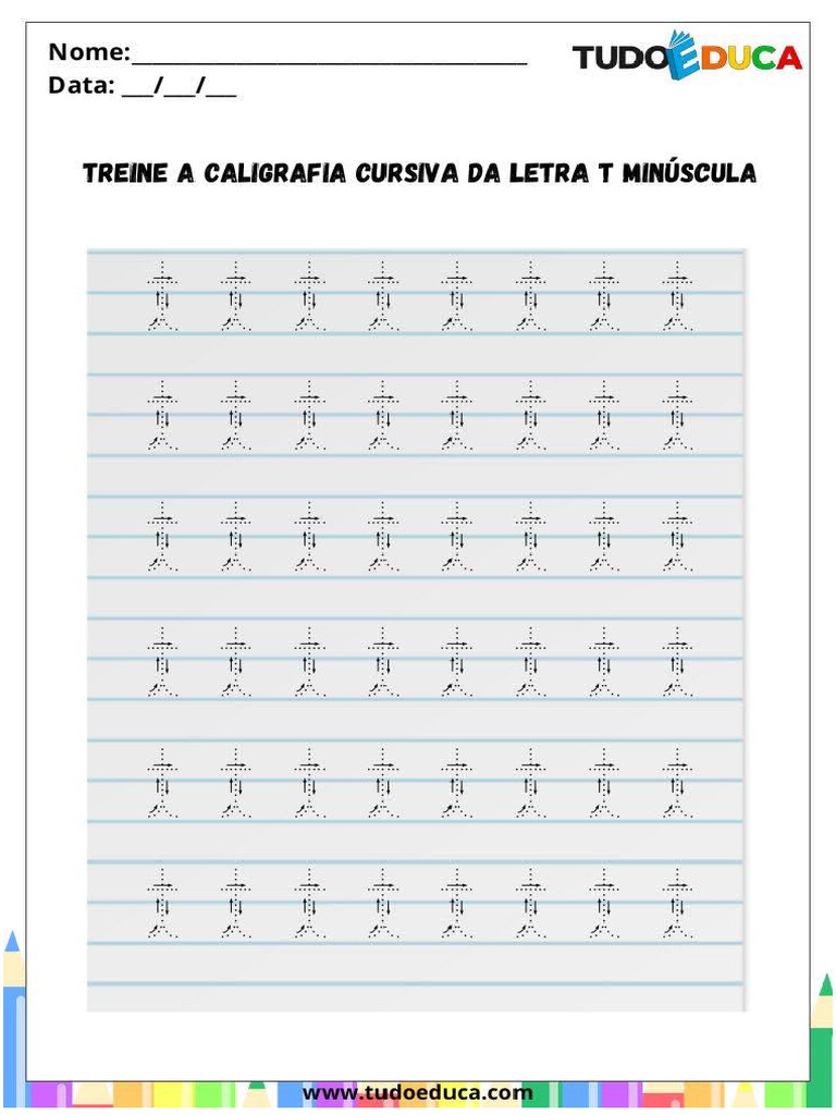 letra t minúscula cursiva | PDF