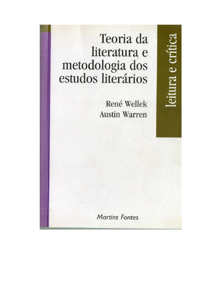 René Wellek Natureza Da Literatura - Cópia | PDF