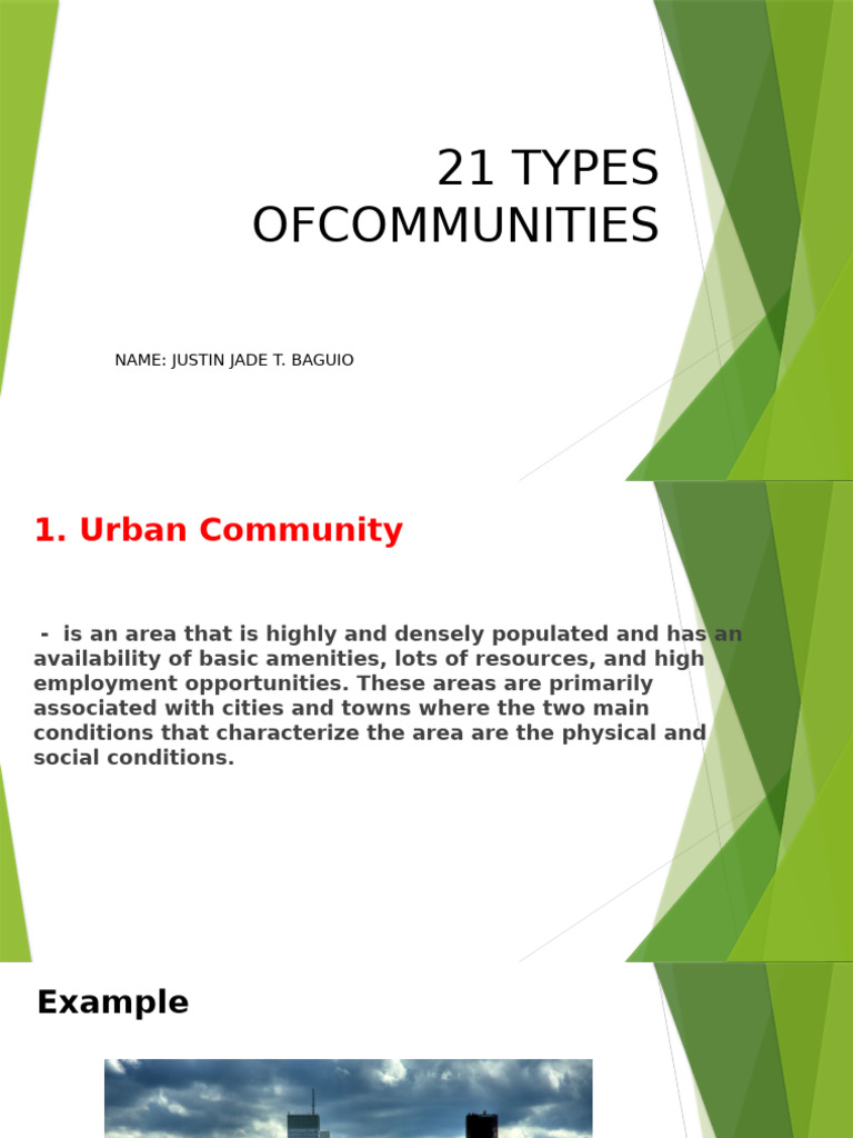 21 Types of Communities Explained | PDF | Community | Island