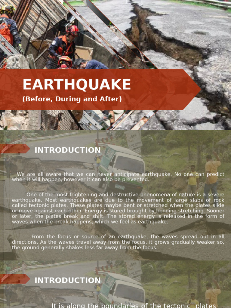 Earthquake Preparedness and Measurement Guide | PDF | Climate Change ...