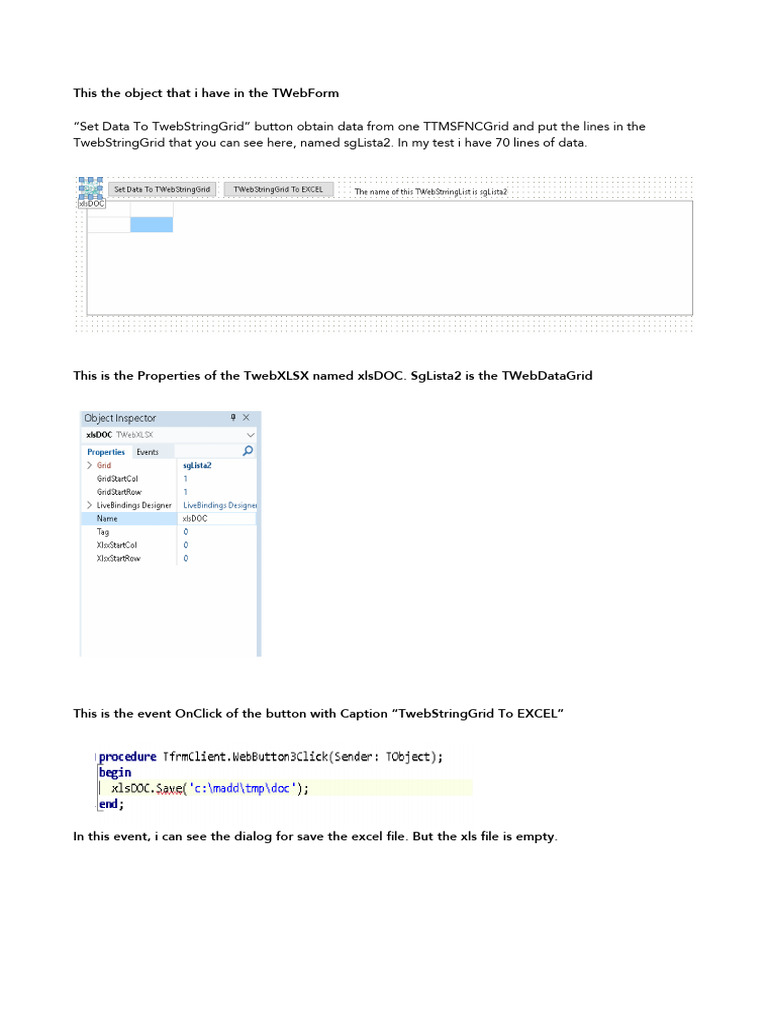 Export Grid To Excel | PDF