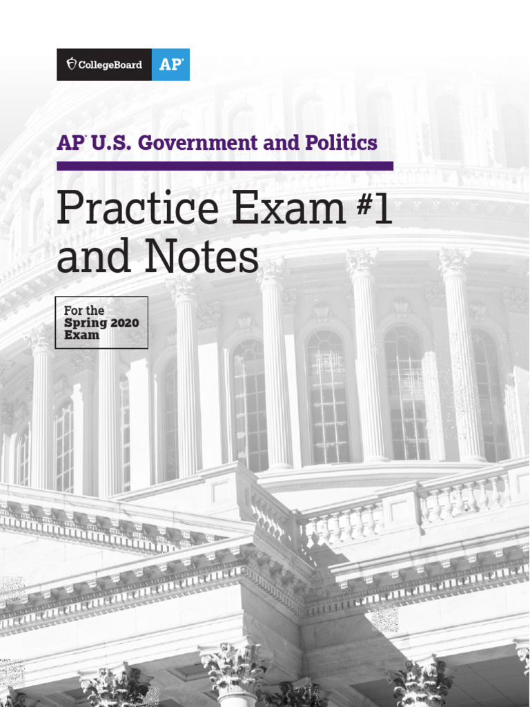 AP - US - Gov - 2020 - Practice - 1 PDF | PDF | Multiple Choice ...
