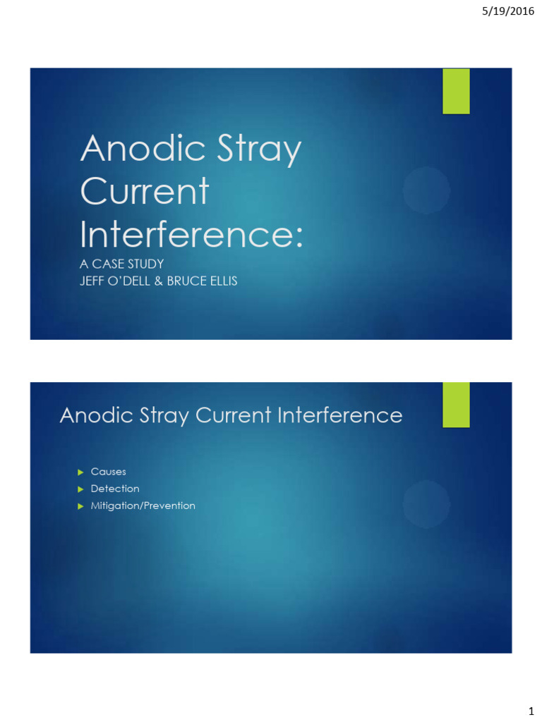 TT14 - Anodic Stray Current Interference | PDF | Rectifier ...