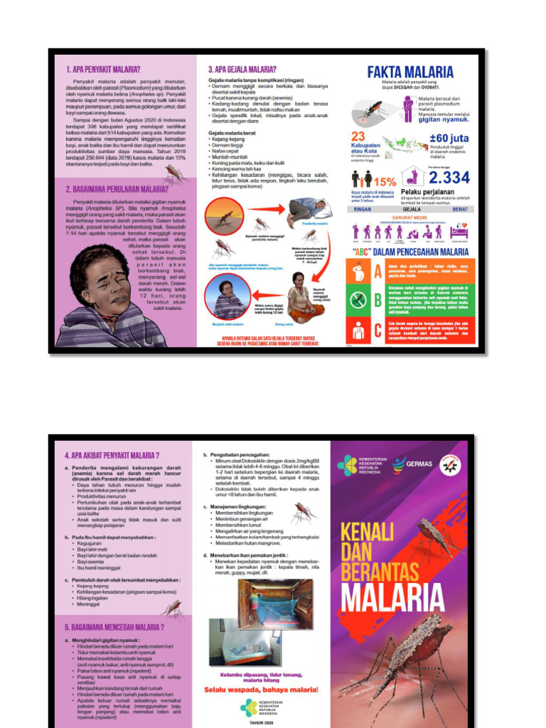 Leaflet Malaria | PDF