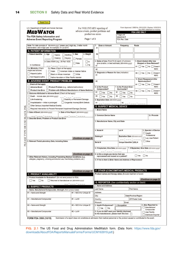 FDA MedWatch Form Overview | PDF