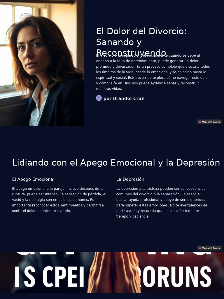 El Dolor Del Divorcio Sanando y Reconstruyendo | PDF | Las emociones | Amor