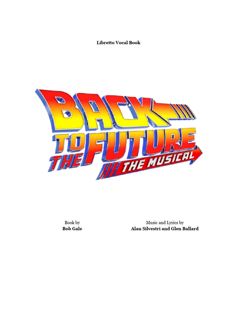 Back to the Future Libretto PDF | PDF