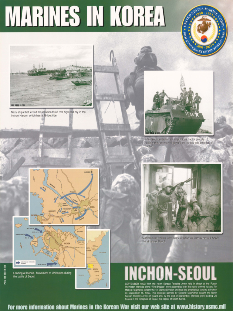 Marines in Korea - Inchon-Seoul Poster PCN 19000315500 | PDF