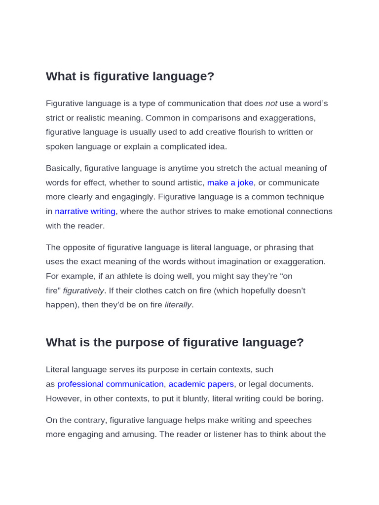 What Is Figurative Language | PDF | Metaphor | Lolita