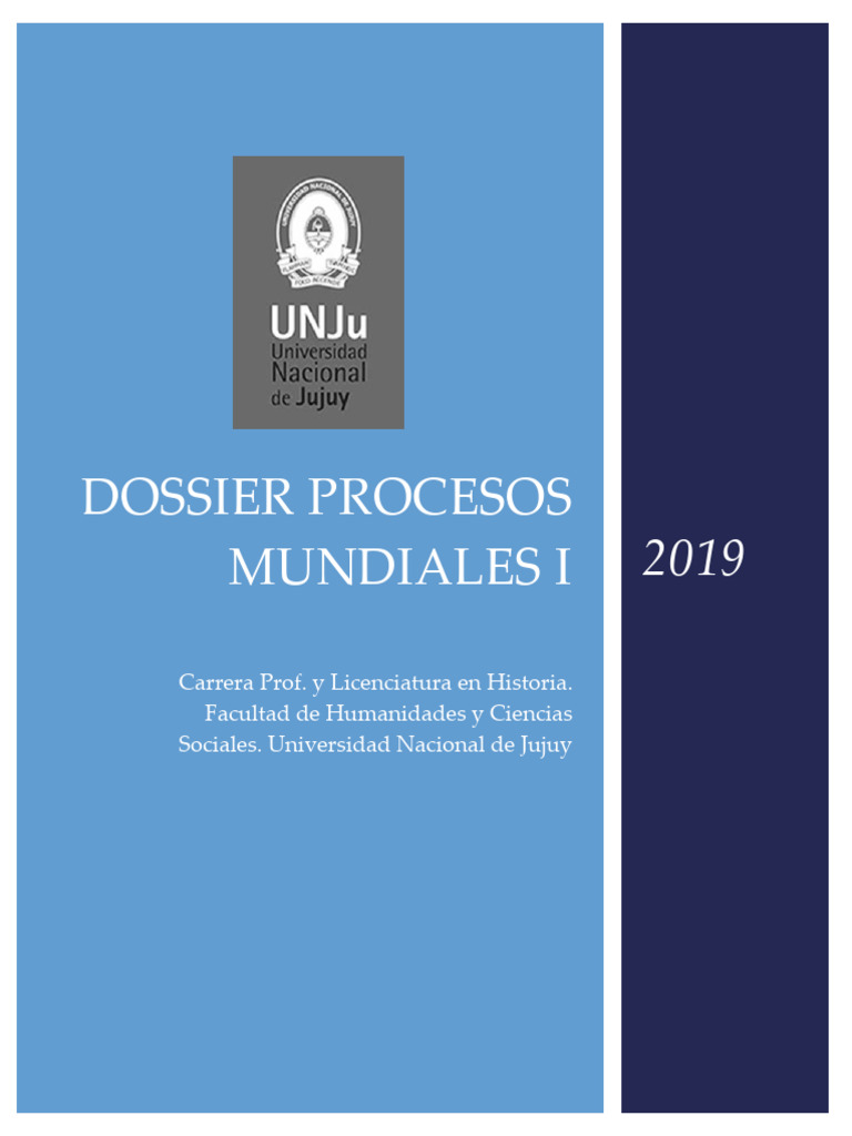 Programa Procesos Mundiales I | PDF | Maestros | Arqueología