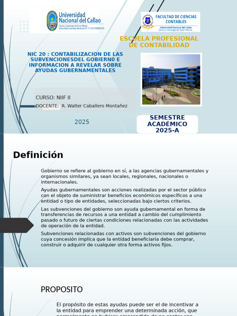 Contabilización de Subvenciones Gubernamentales | PDF | Otorgar dinero ...