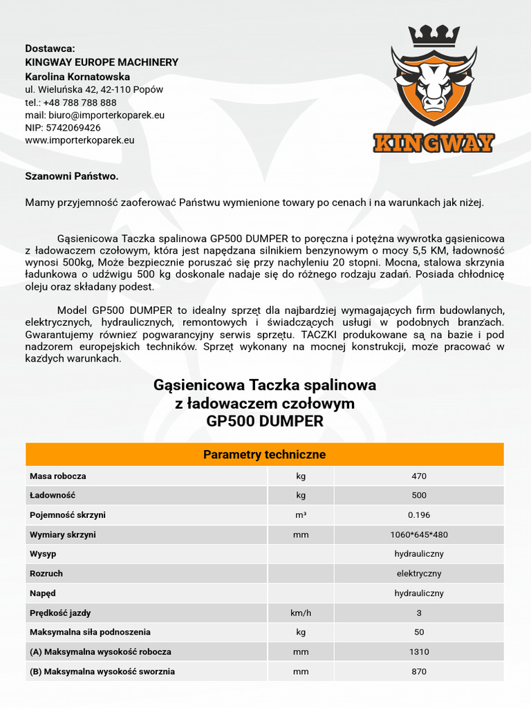 Gp500 Dumper | PDF