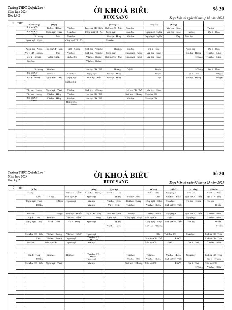TKB-SO-30-TUAN-36-CHINH-THUC-theo-LOP | PDF