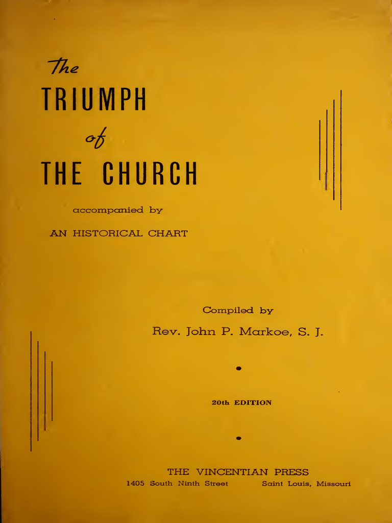The Triumph of The Church Accompanied by An Historical Chart Rev | PDF ...