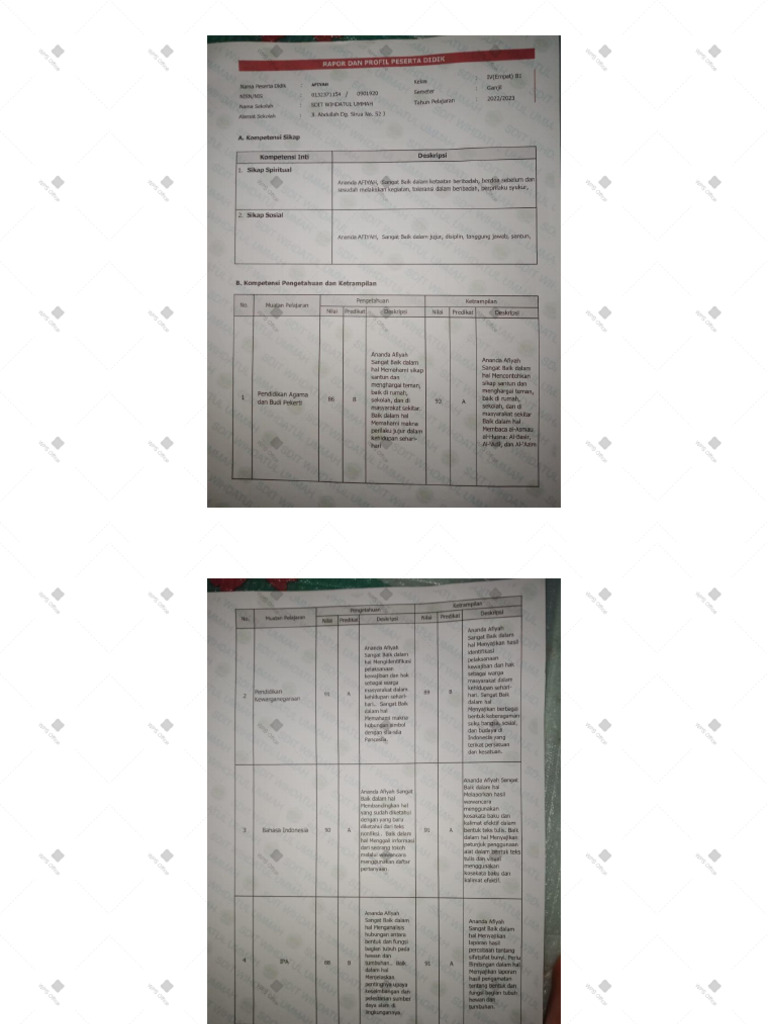 Afiyah 4ganjil | PDF