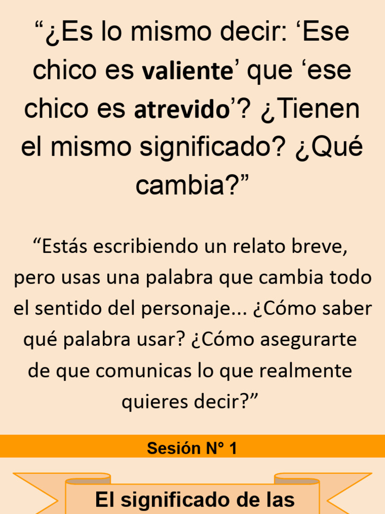 Sesión 1 Cuarto | PDF | Palabra | Verbo