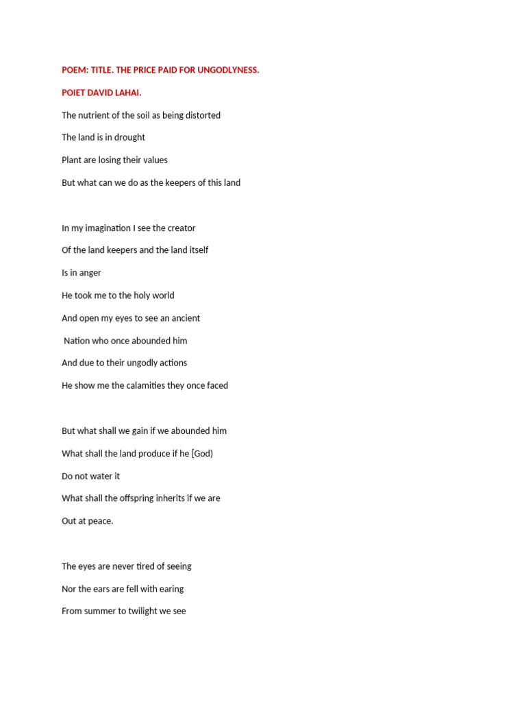 Poem - Title. TH-WPS Office | PDF