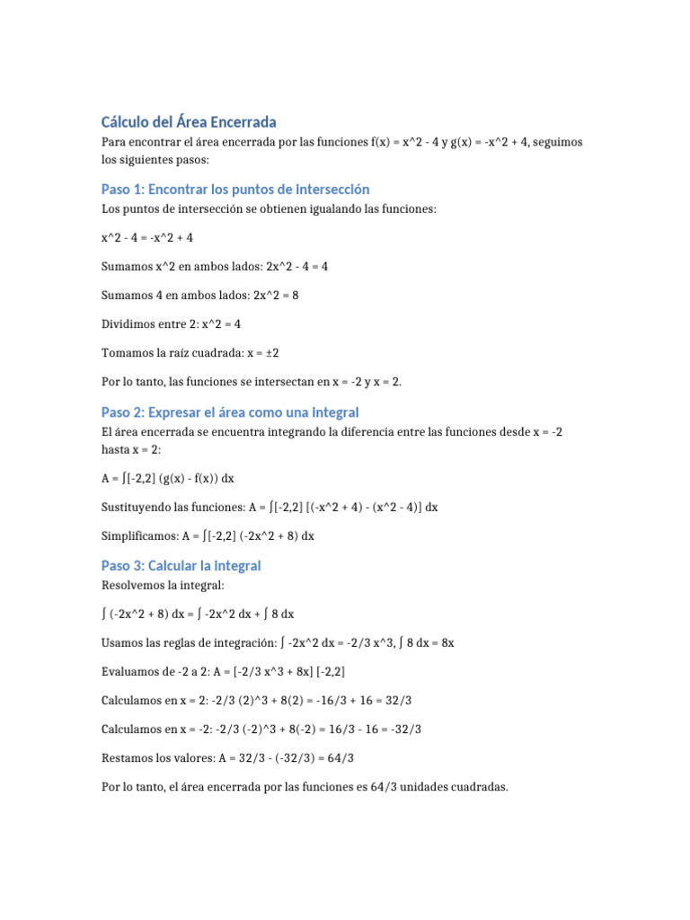 Area Encerrada | PDF