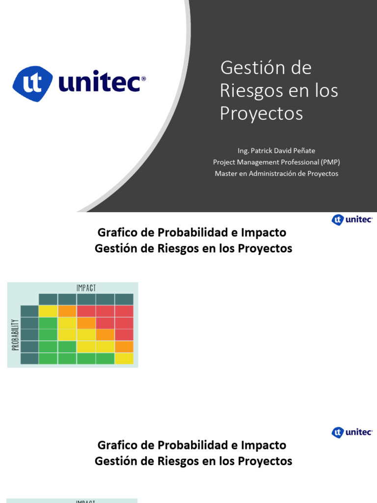 Gestion de Riesgos en Los Proyectos Grafico de Probabilidad e Impacto | PDF