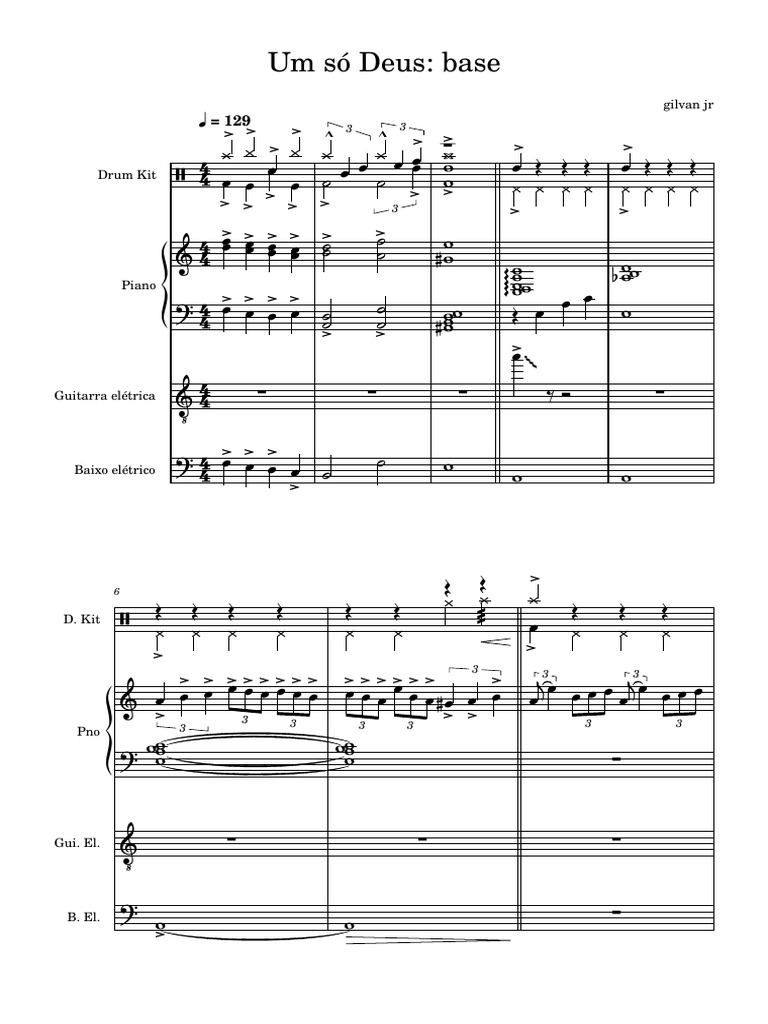 Um So Deus Pra Base | PDF