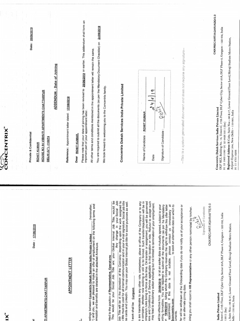 Offer Letter | PDF