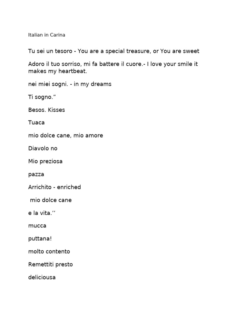Italian Sayings | PDF | Baking | Butter