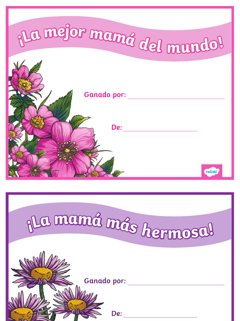 Diplomas Dia de Las Madres - Ver - 1 | PDF
