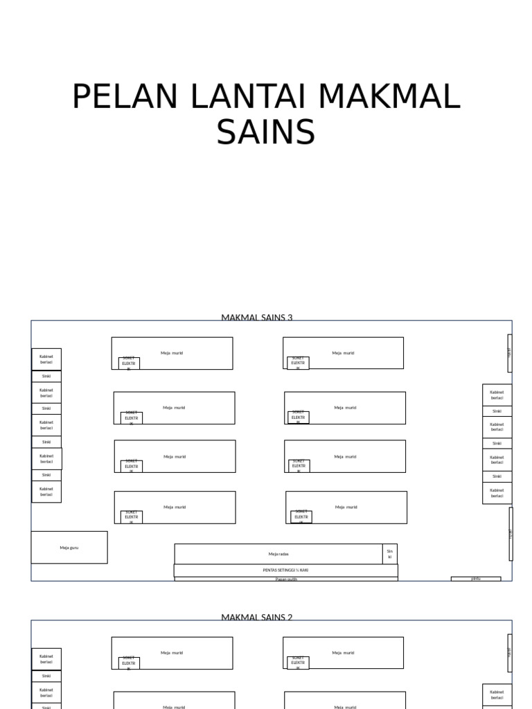 Pelan Lantai Makmal | PDF