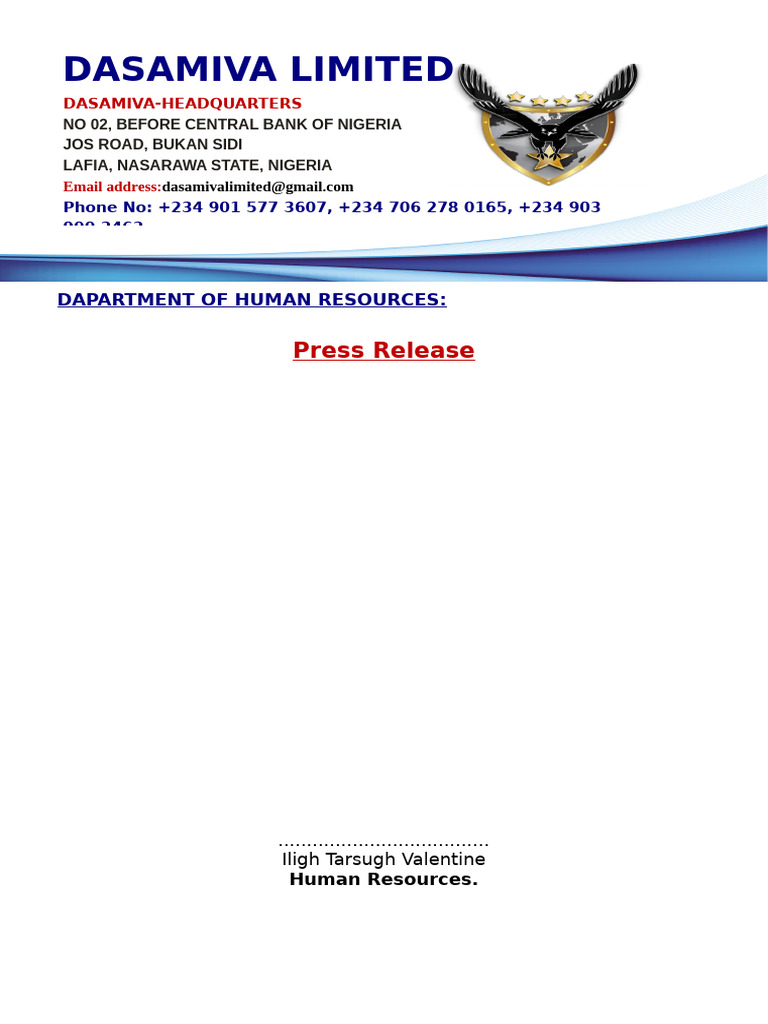 HR Press Release | PDF