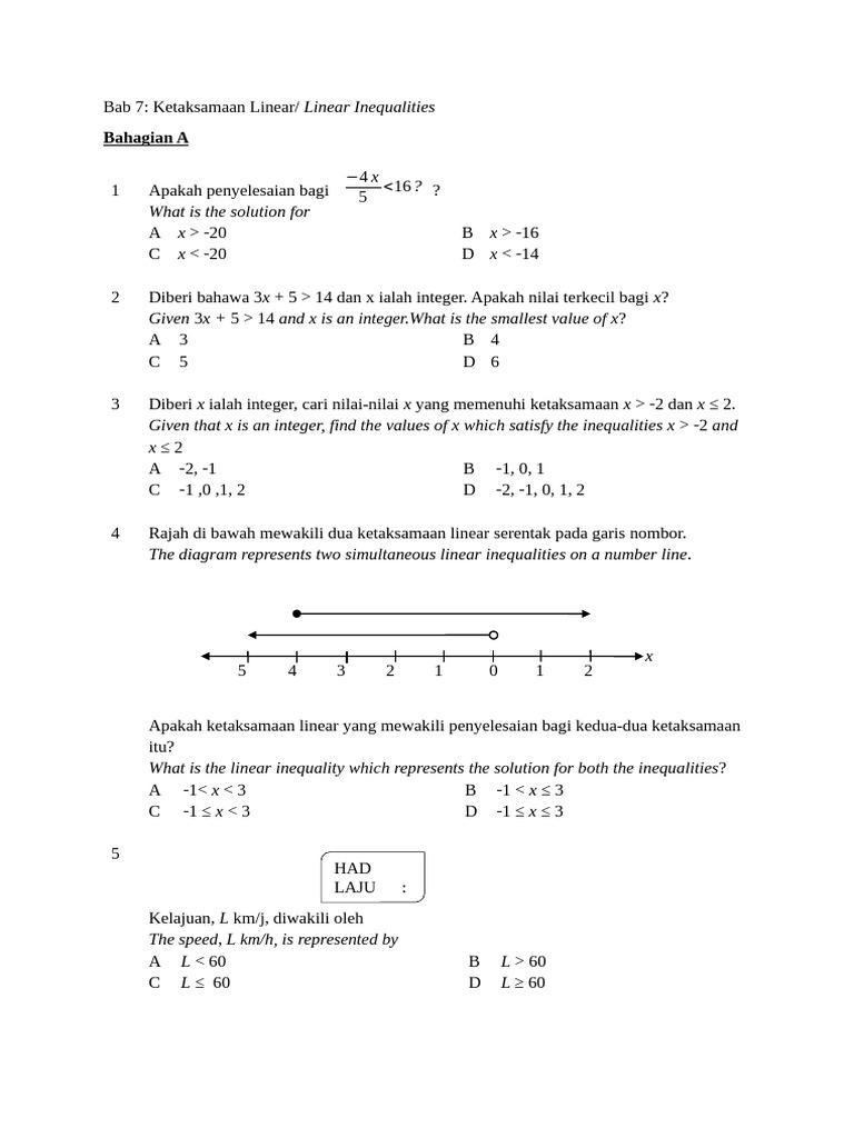 Matematik Tingkatan 1 Bab 7 | PDF