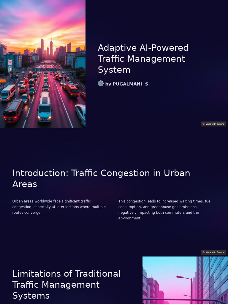 Adaptive AI Powered Traffic Management System | PDF | Traffic | Traffic ...