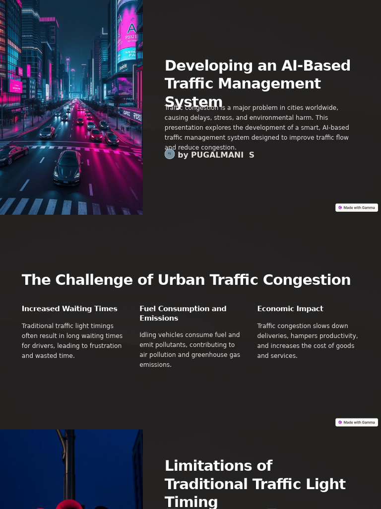 Developing An AI Based Traffic Management System | PDF | Traffic | Traffic Congestion