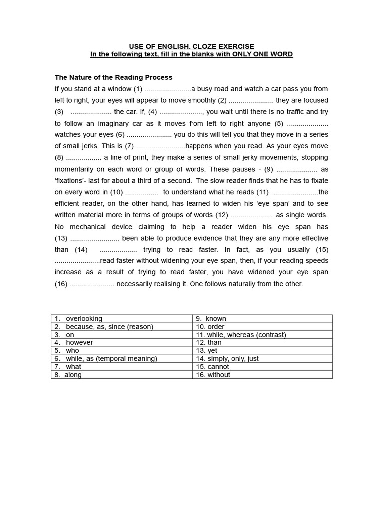 Guided Cloze Test Practice | PDF | Vegetarianism | Diet (Nutrition)