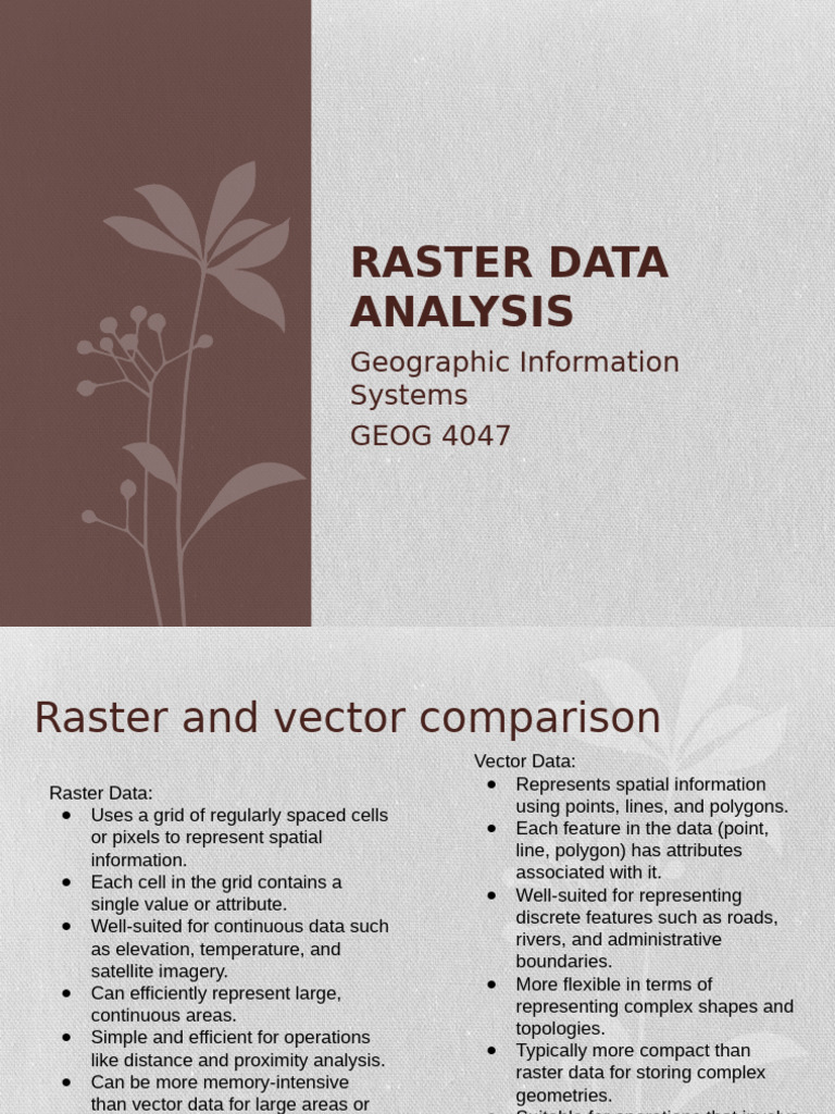 Raster Data Analysis 11 | PDF | Geographic Information System | Computer Graphics
