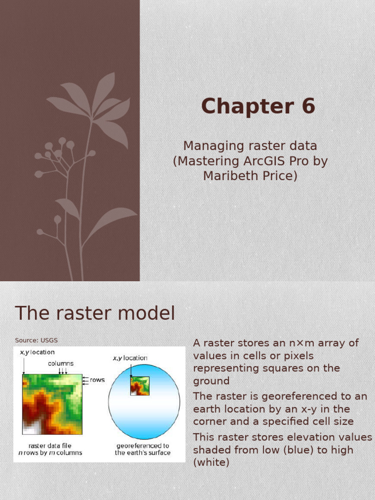 CHP 6 Managing Raster Data | PDF | Image Resolution | Pixel