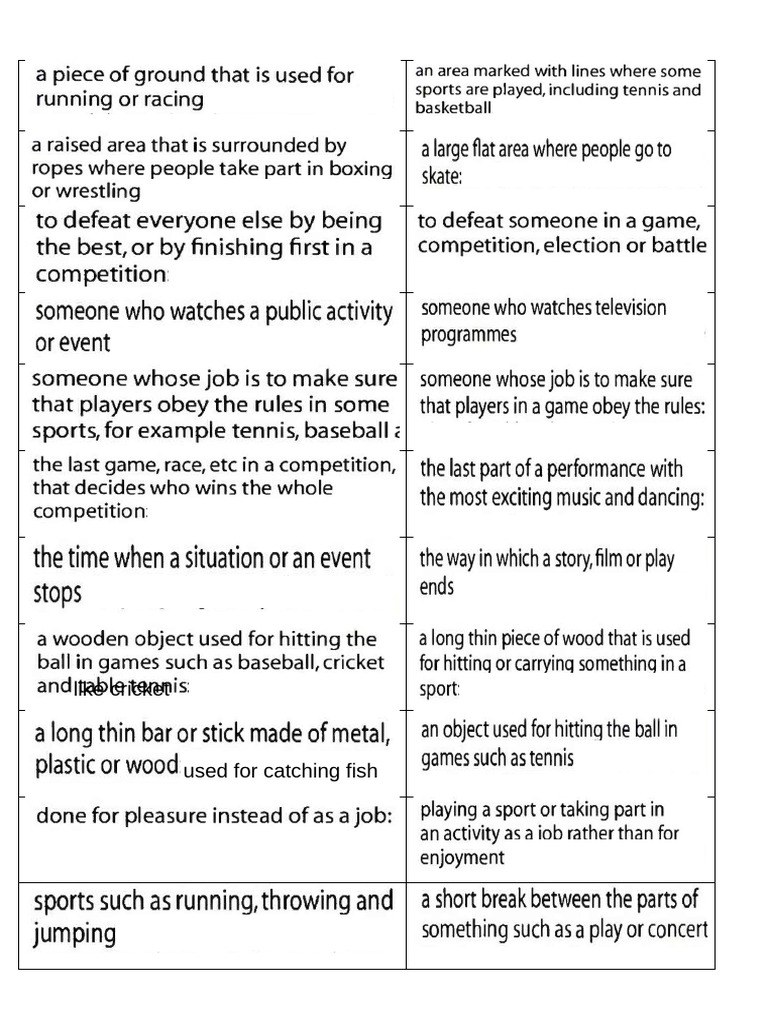 Unit 4a - Words Definition | PDF