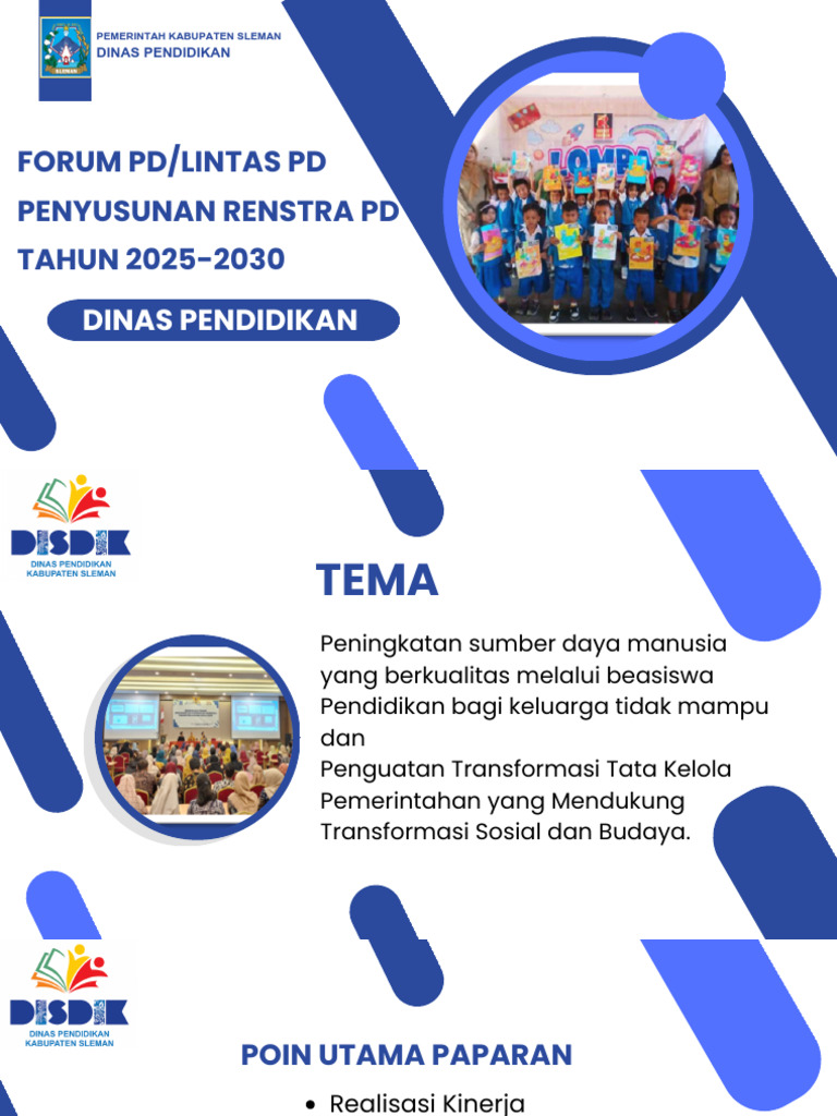 Paparan Renstra Disdik 2025-2030 | PDF