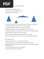 Geometry Transformations Lesson Plan | PDF | Shape | Geometry