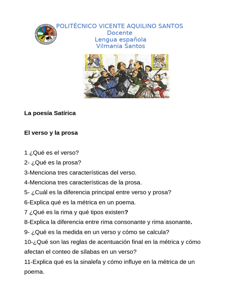 Guia Verso y Prosa | PDF