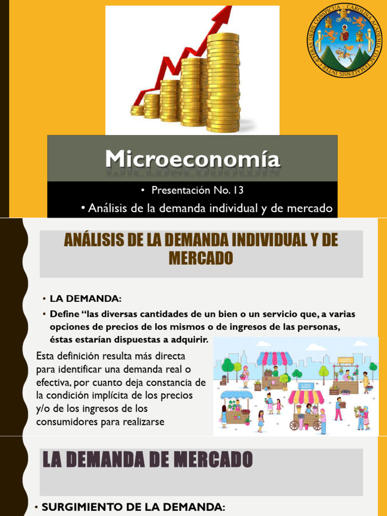 Presentación 13 Análisis de La Demanda Individual y de Mercado | PDF ...