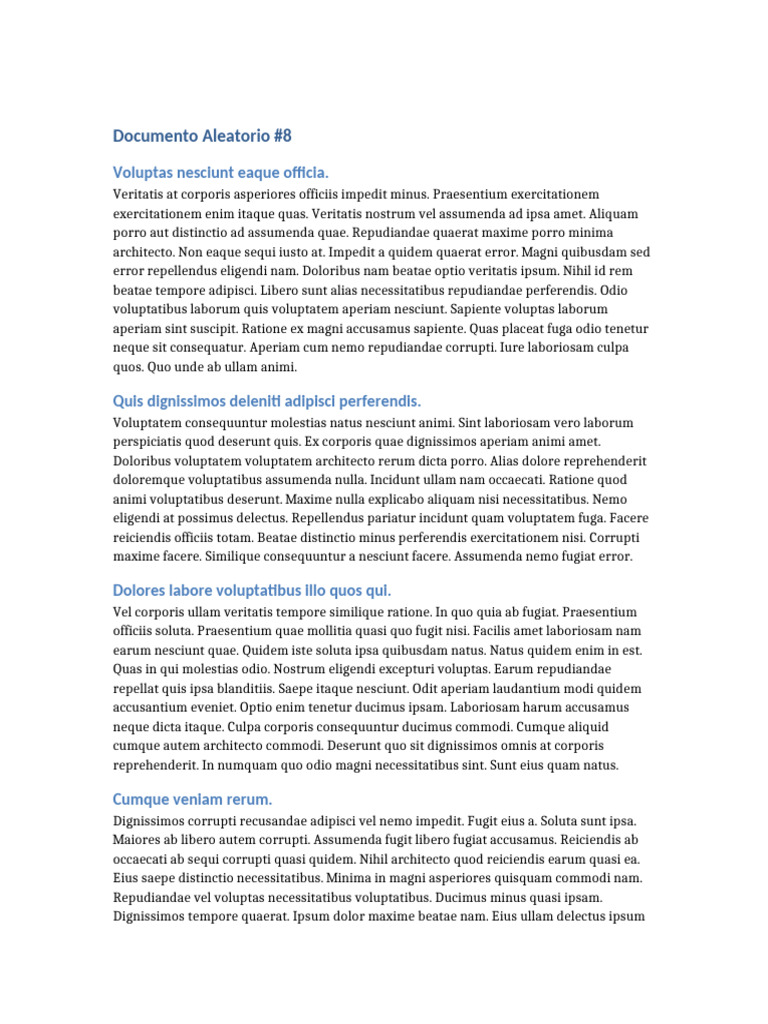 Documento Aleatorio 8 | PDF