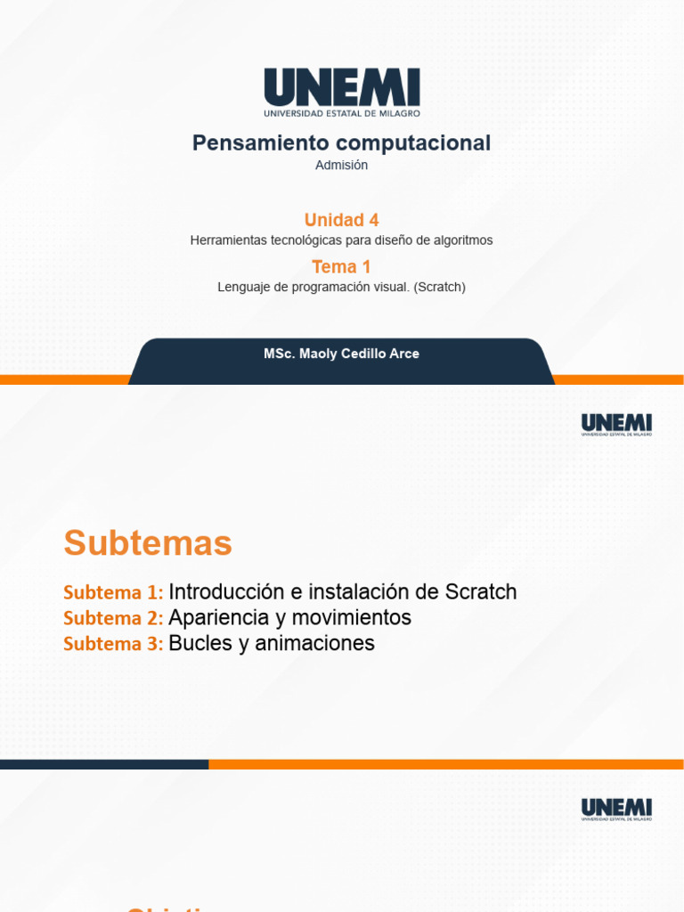 U4 - T1 - Lenguaje de Programacion Visual Scratch | PDF | Scratch ...