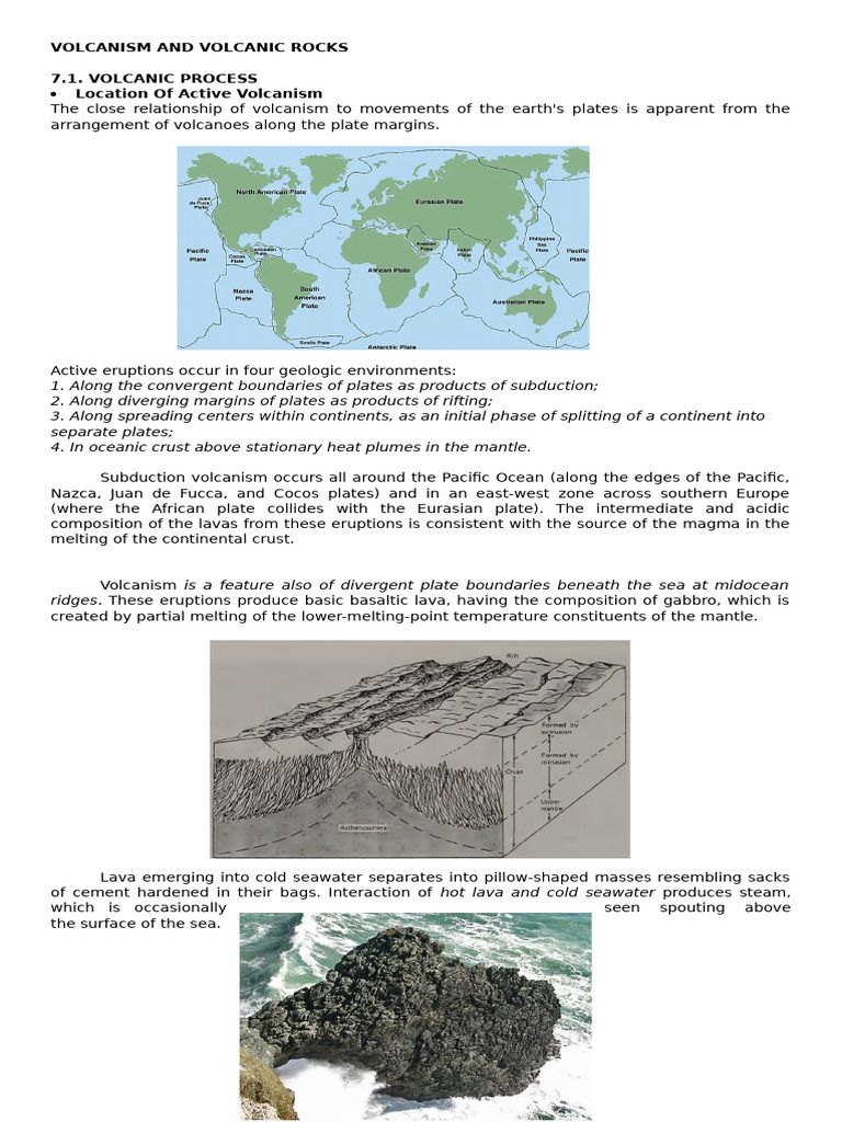Understanding Volcanism and Its Effects | PDF | Types Of Volcanic ...