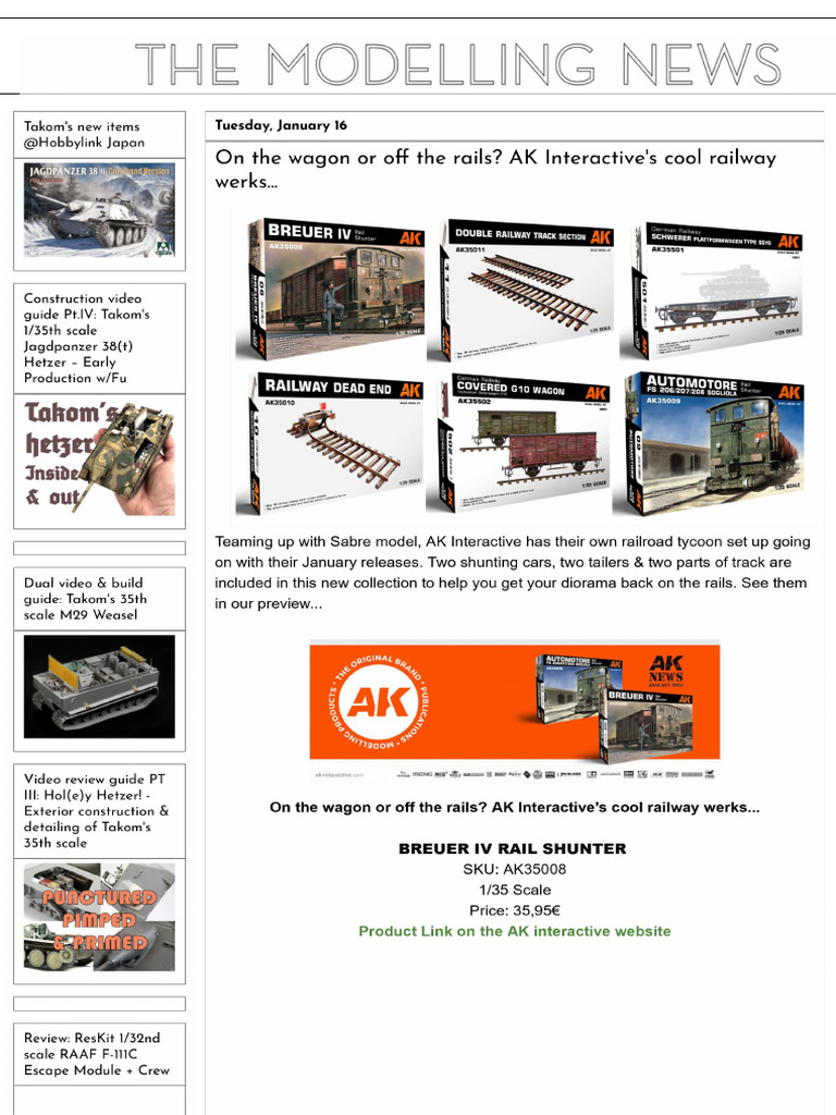 The Modelling News - On The Wagon or Off The Rails - AK Interactive's ...