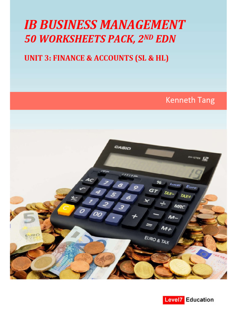 IB Business Management Finance Worksheets | PDF | Capital Budgeting ...